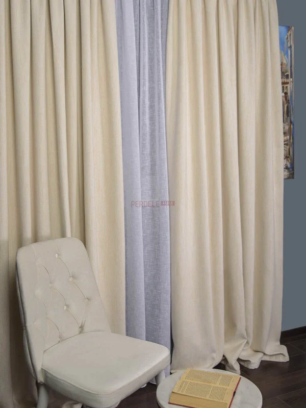 Draperie uni crem - Perdele Acasa by Clau